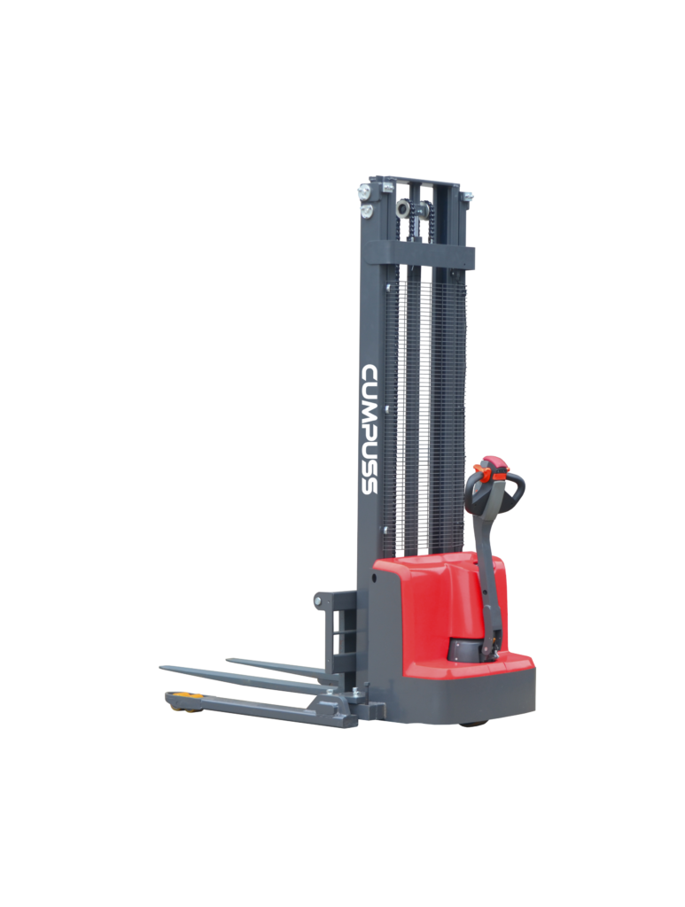 Electric Stacker with Straddle leg – Cumpuss Handling Equipment | One ...